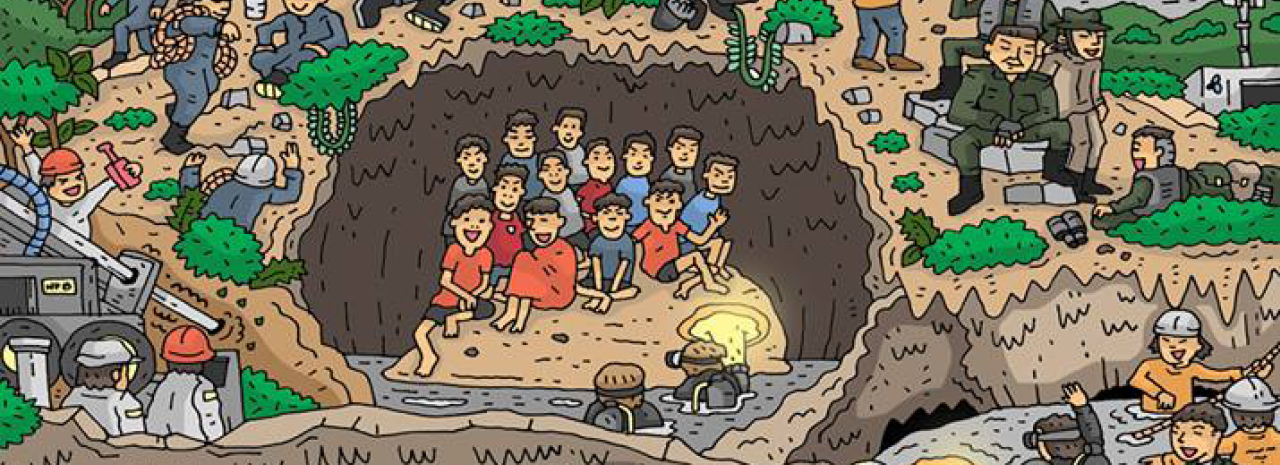 Illustrators, artists and social network users dedicate illustrations to #ThaiCaveRescue - BK ...