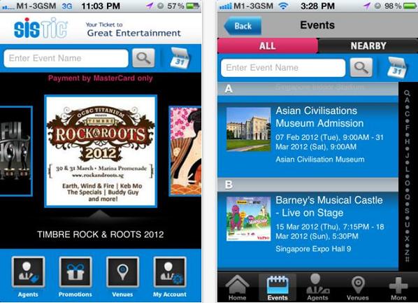 Top Singapore ticketing agent Sistic launches mobile app - BK Magazine ...